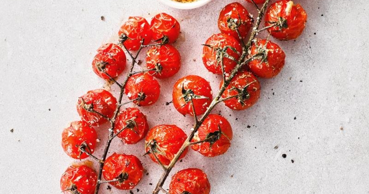 Pečená cherry rajčata - Zdravá horkovzdušná fritéza 3 v 1 EASY FRY ...